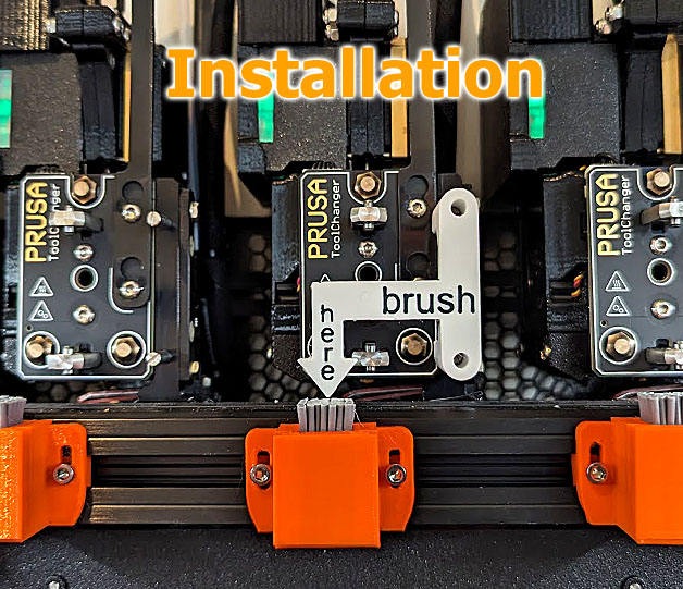 Prusa XL Silicone Nozzle Wiper / Brush by INeedOneDesigns | Download ...