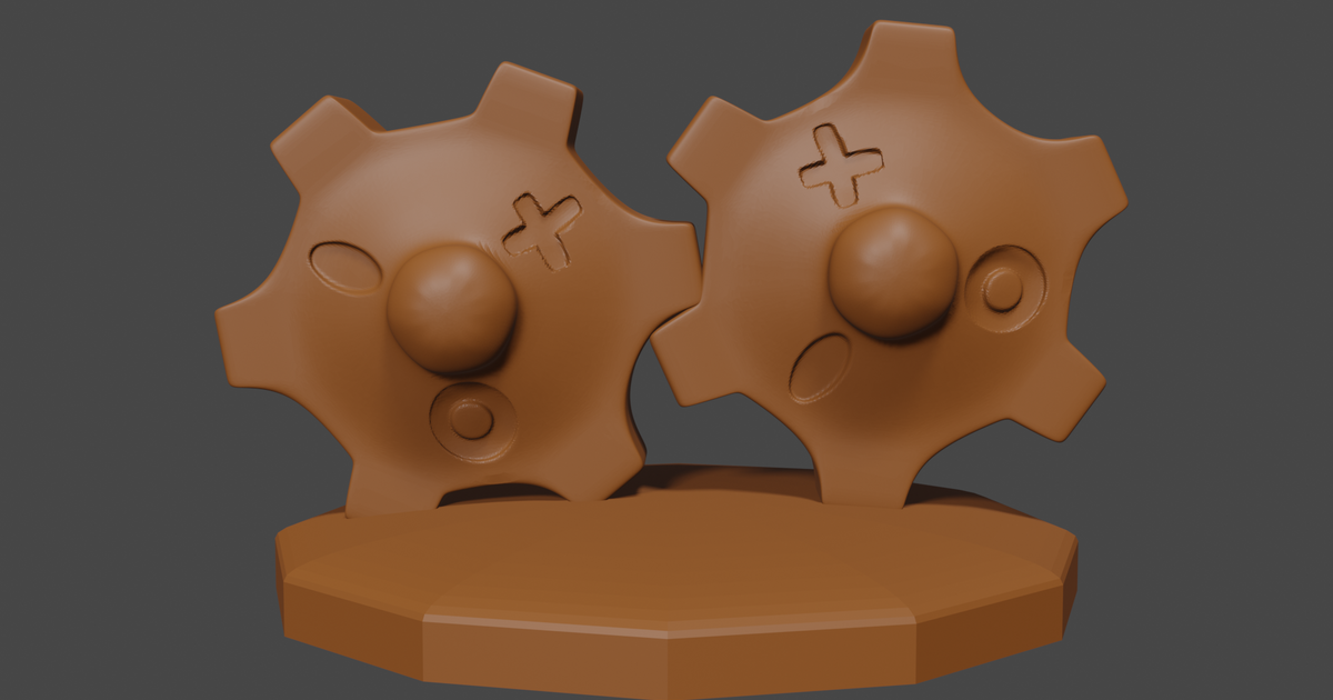 Pokemon inspired, Klink, Tabletop DnD miniature by ...