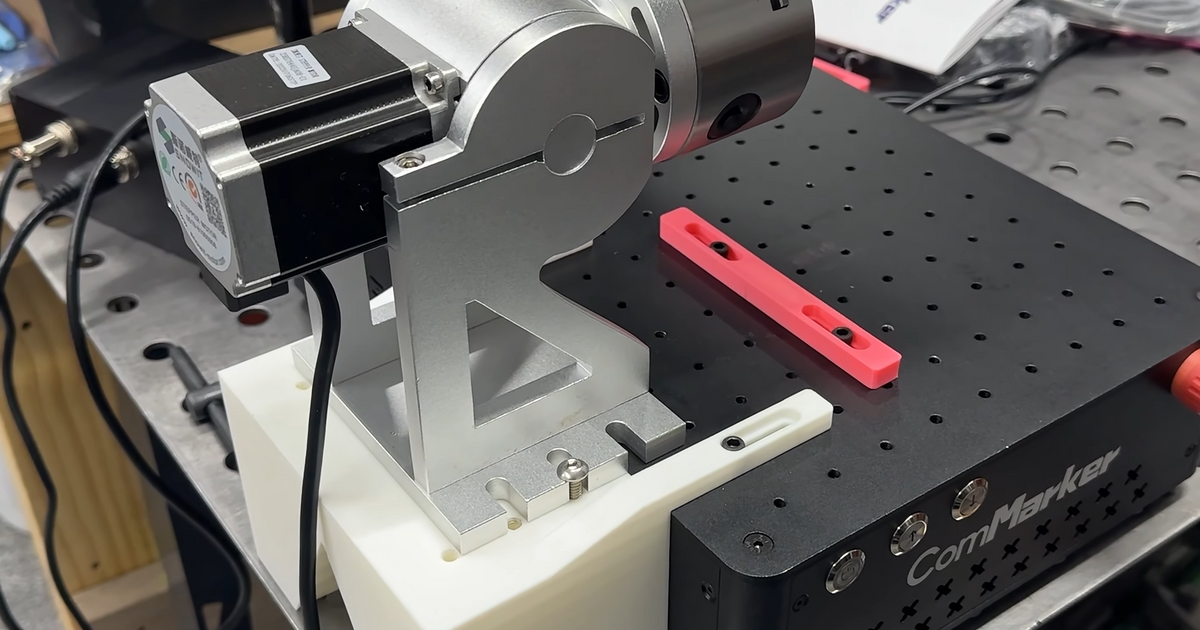 ComMarker Rotary Stand | B4 laser by RedBeardOps | Download free STL ...