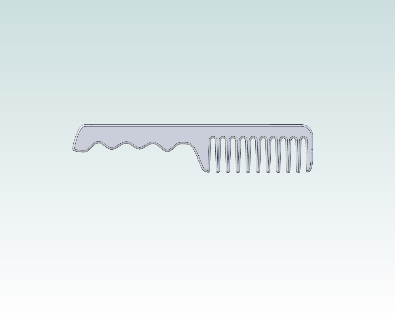 Wide Tooth Comb by Sascha Uncia | Download free STL model | Printables.com