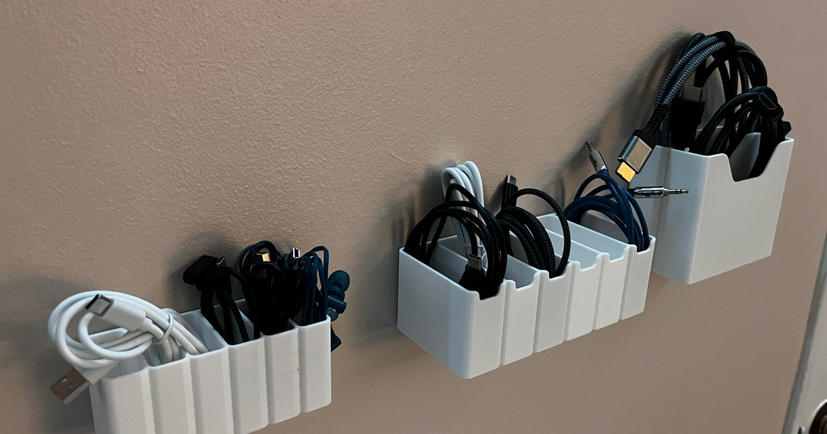 Wall mounted cable storage by TinAluminum | Download free STL model ...