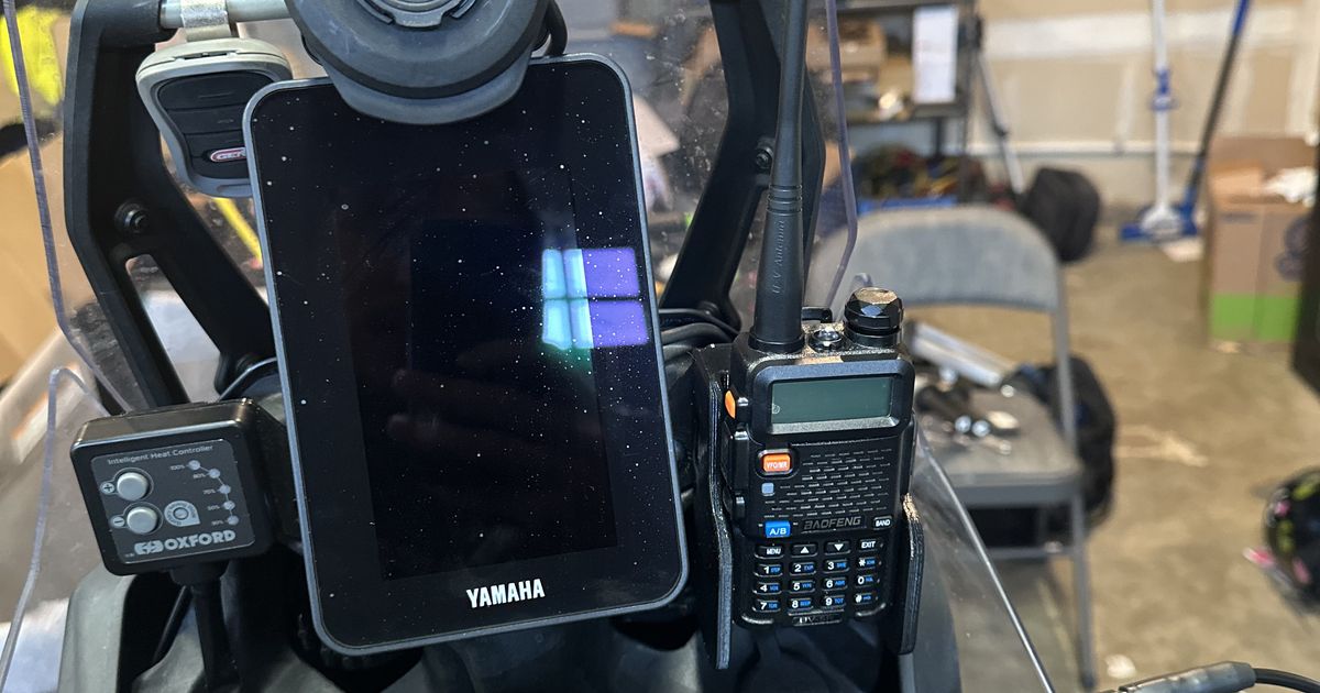 Motorcycle Radio Mount by Sgt.Tacticool | Download free STL model ...