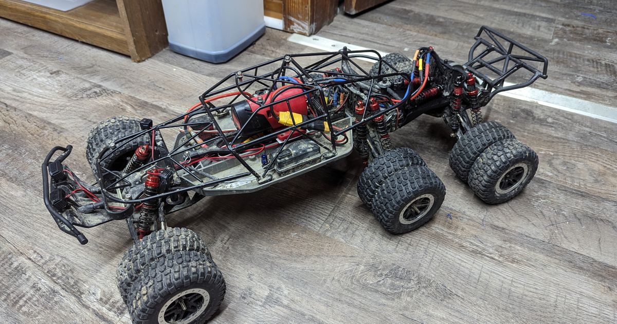 Traxxas Slash 2wd Dual Axle Swingarm Adapter by ChaoTech | Download ...