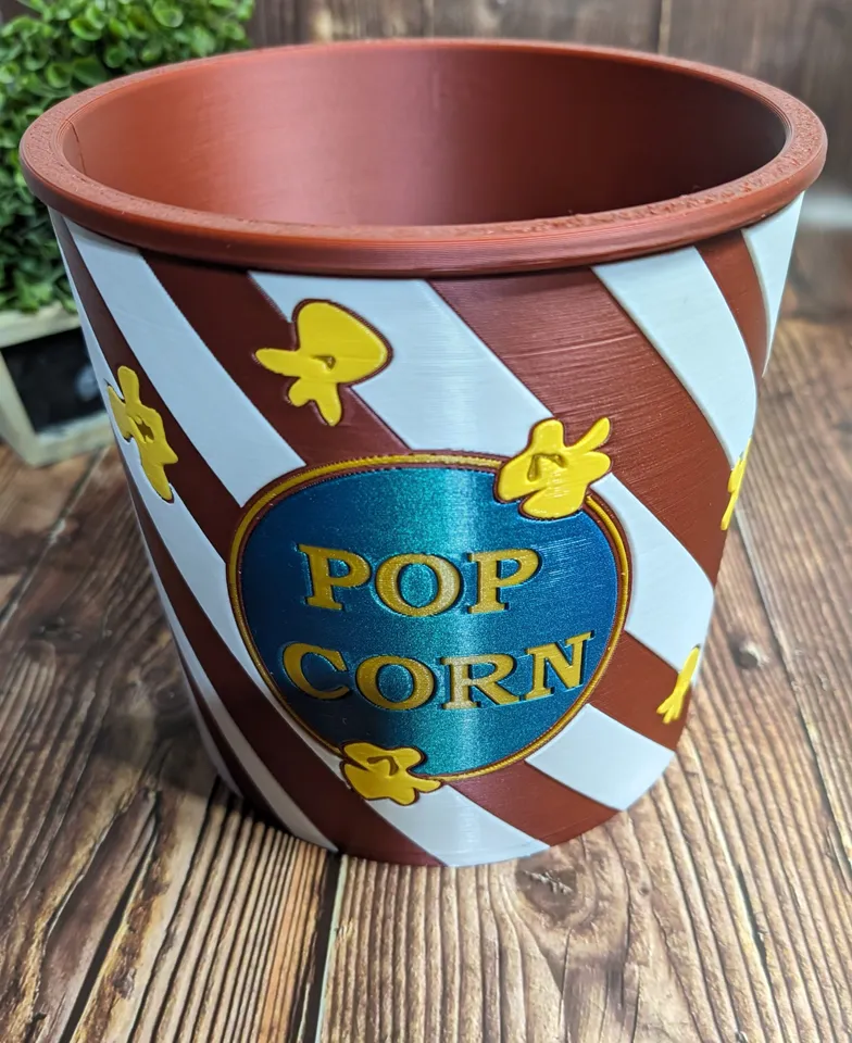 Popcorn Tub by Jacob Warner | Download free STL model | Printables.com