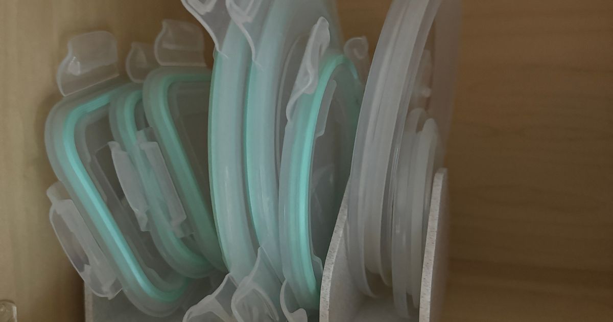Tupperware Lid Holder by Brojek 3D | Download free STL model ...