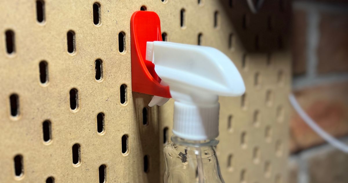 Single & Double Spray Bottle Mounts for SKADIS - T-Nut/Universal Hooks ...