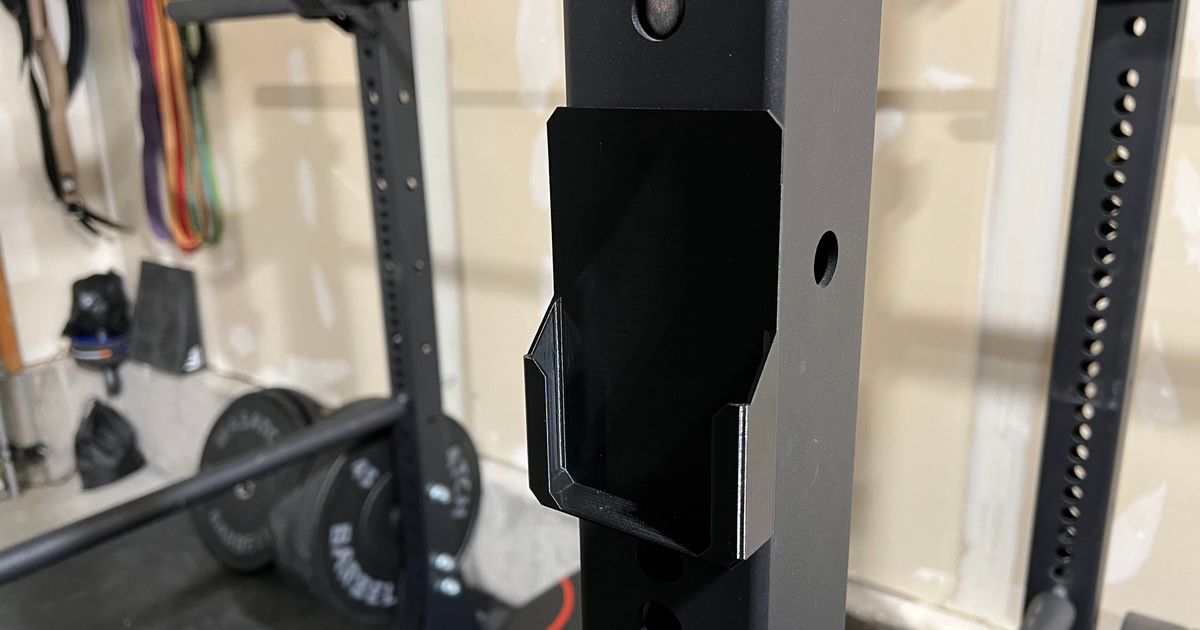 Squat Rack Phone Caddy 3x3 Rack por Jordan Tesimale | Descargar modelo ...