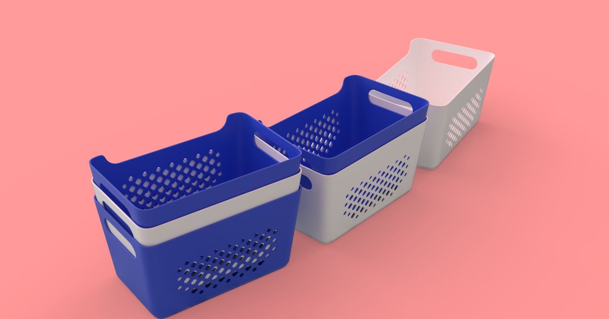 "FunkyFresh" - A 3D Printed Organizer Basket by SusManufactory ...