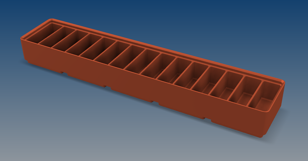 Gridfinity Divider Bin - More Compartments by NeonDevil | Download free ...