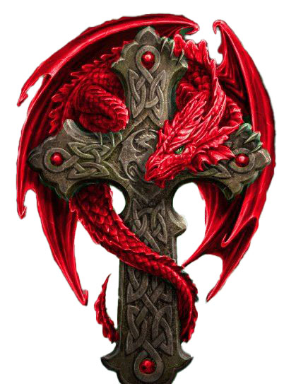 Litho Red Dragon Cross by 3DAJB | Download free STL model | Printables.com