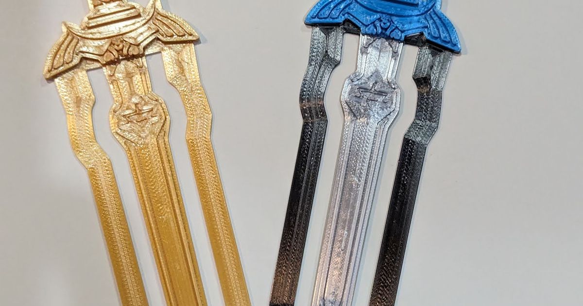 Zelda master sword bookmark by vulcan | Download free STL model ...