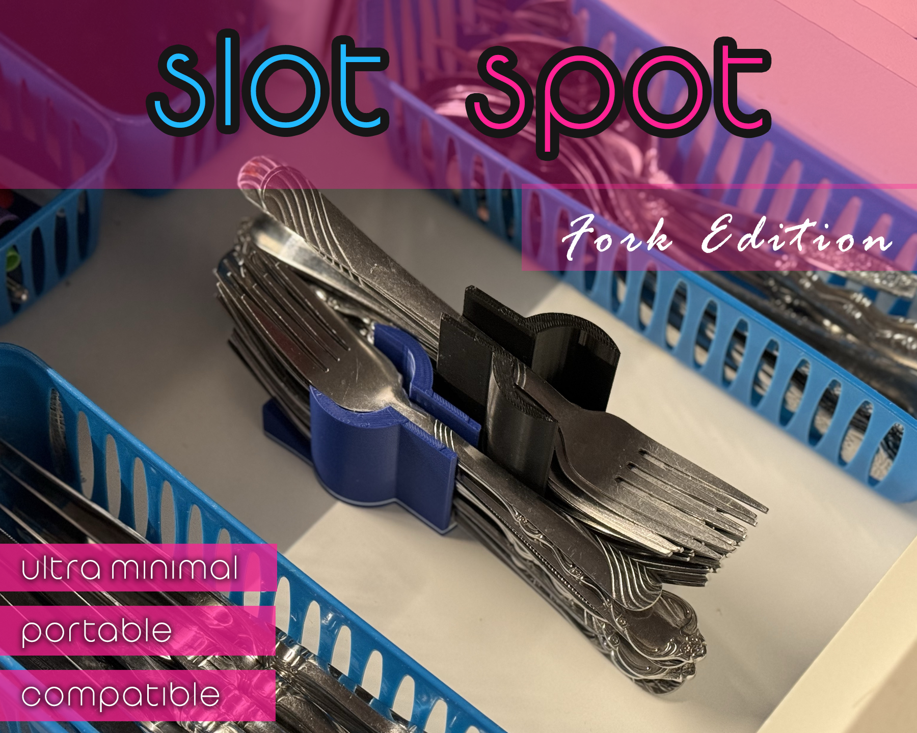 Slot Spot: Fork Edition (Universal Minimalist Fork Organizer) by ...