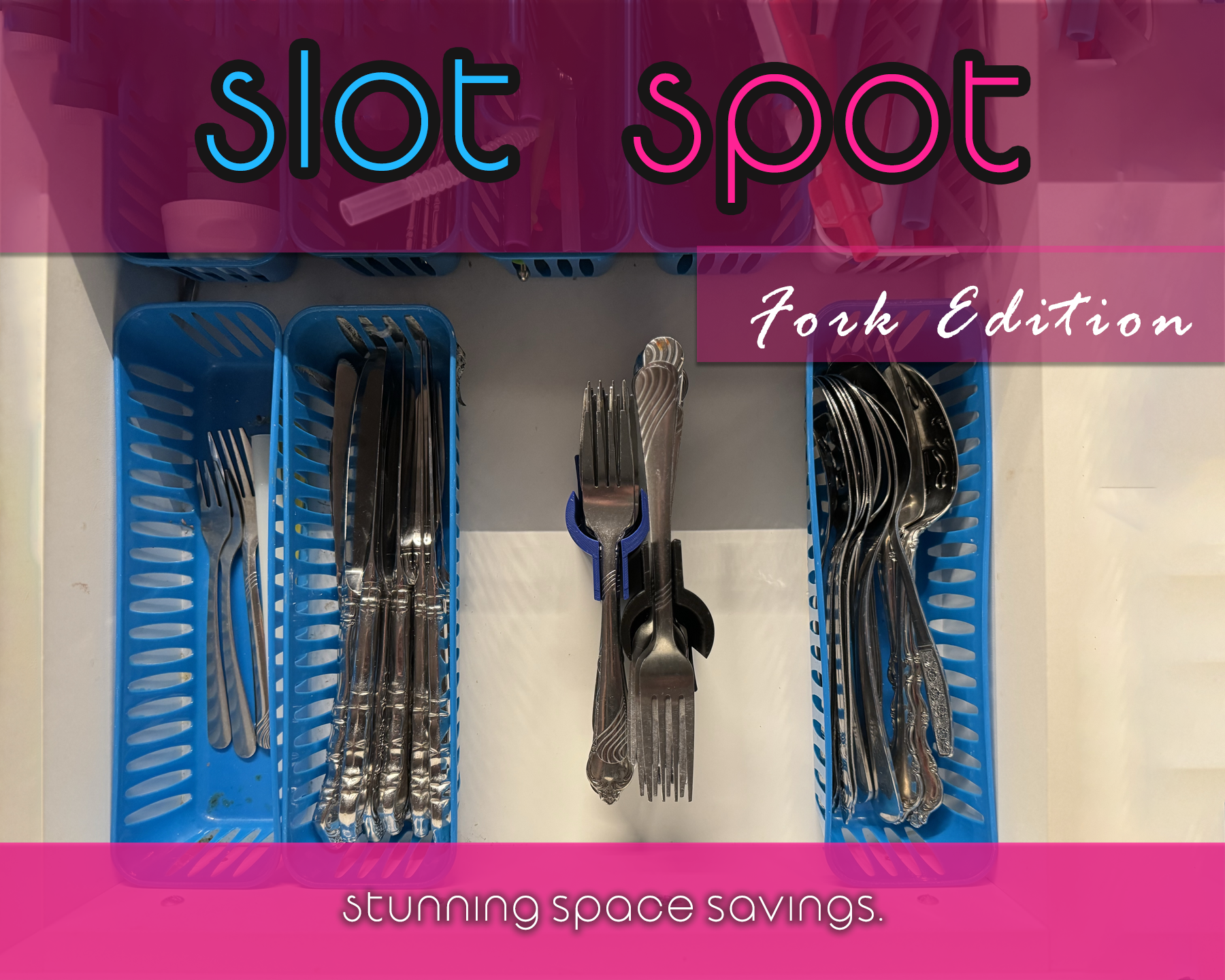 Slot Spot: Fork Edition (Universal Minimalist Fork Organizer) by ...