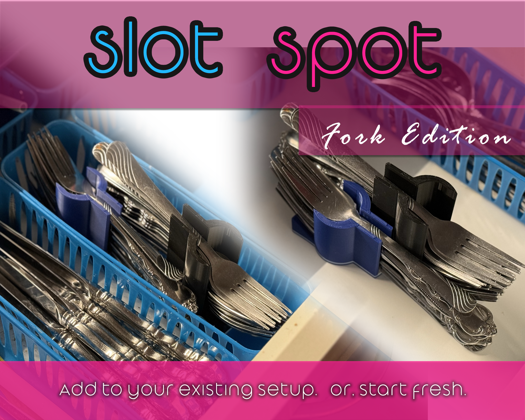 Slot Spot: Fork Edition (Universal Minimalist Fork Organizer) by ...