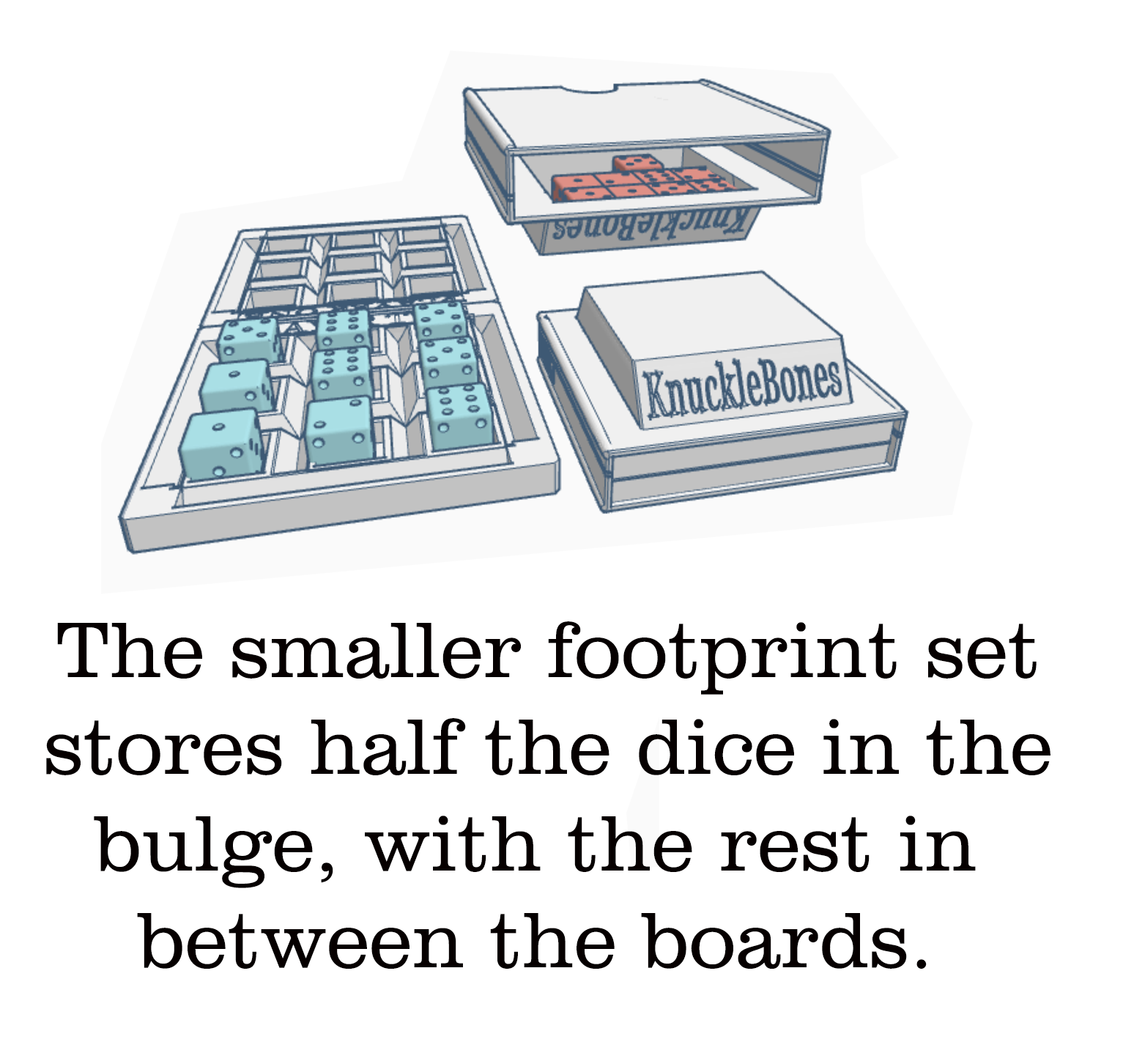 KnuckleBones Travel Sets. Two versions. by Diablo | Download free STL ...