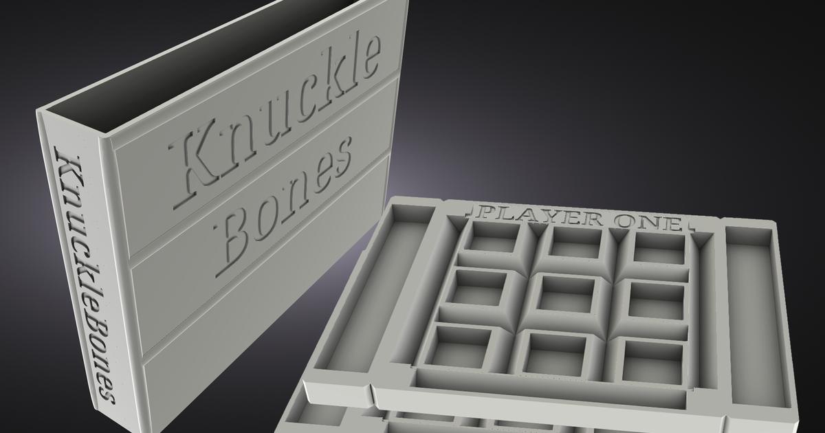KnuckleBones Travel Sets. Two versions. by Diablo | Download free STL model | Printables.com