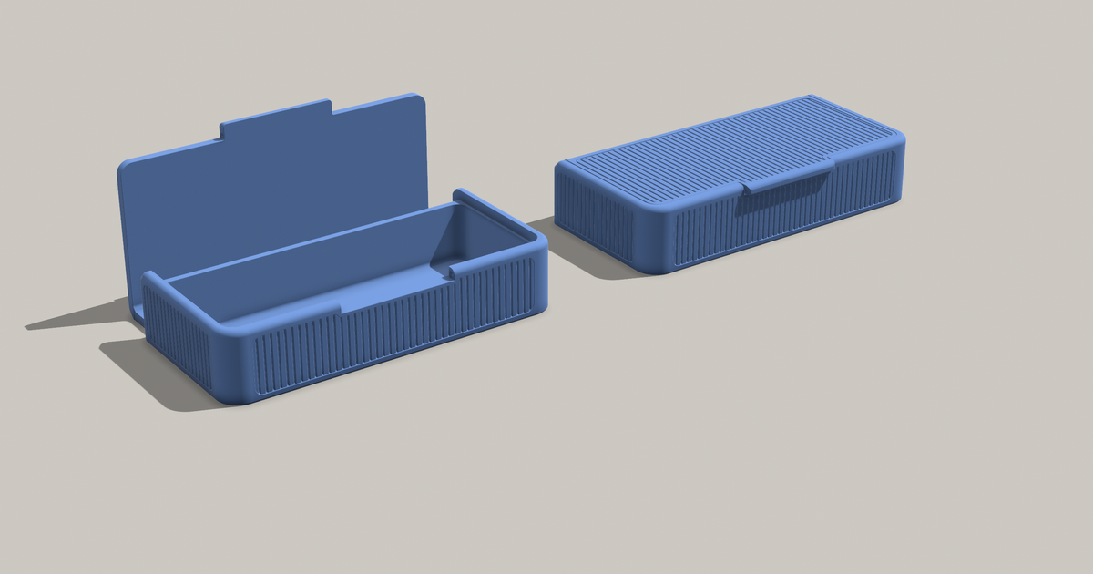 Print-in-place, ribbed, snap-shut Case. by andyroo770 | Download free ...