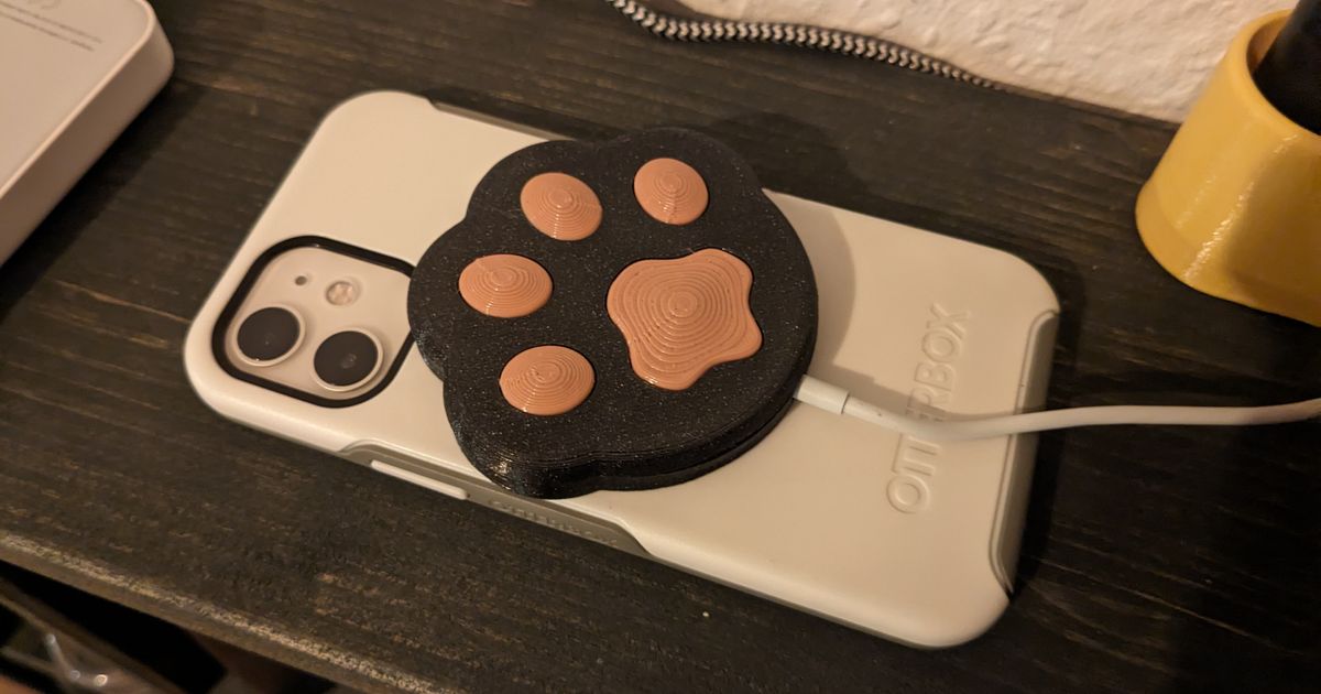 Cat Paw Magsafe Charger by MrHegger | Download free STL model ...
