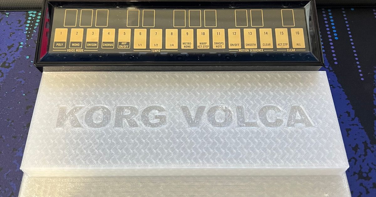 Korg Volca Series Dust Cover by Jackalolz | Download free STL model ...