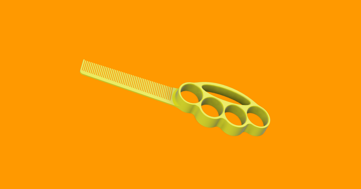 Knuckle Comb By Ginoadriano Download Free Stl Model 