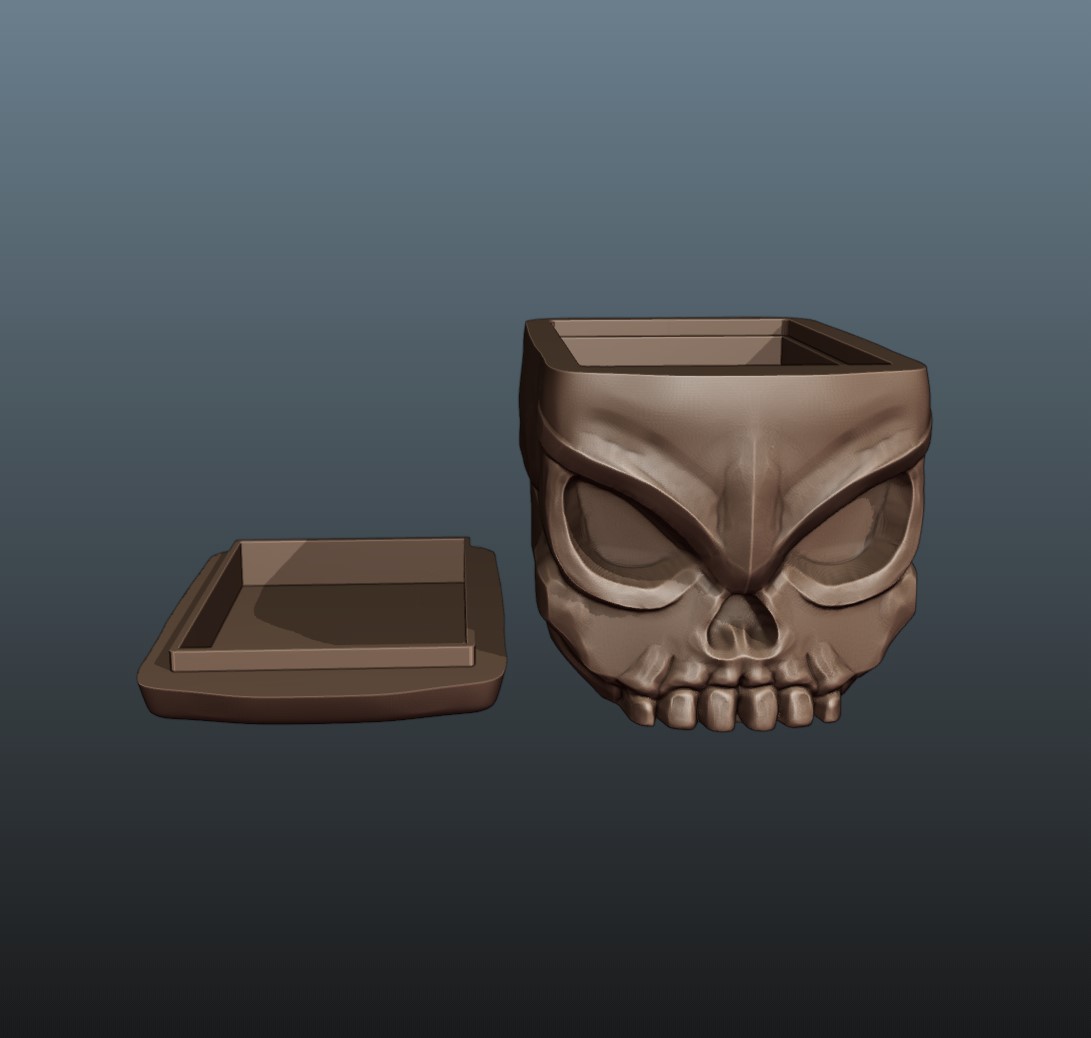 Angry Little Skull Box by Sascha Uncia | Download free STL model ...