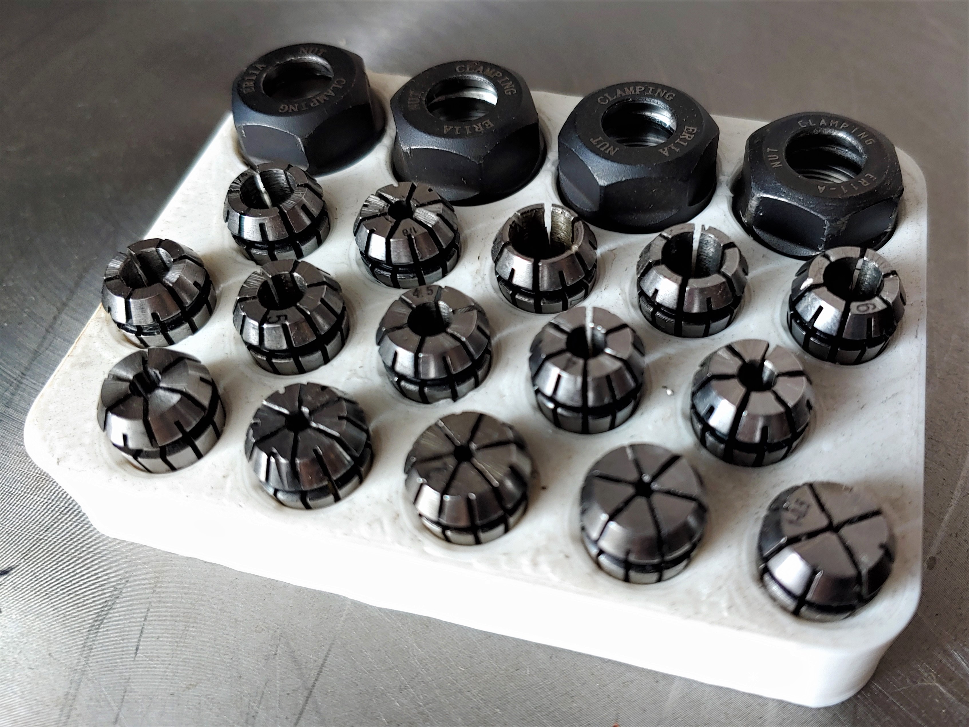 Compact ER11 Collet and Nut Stand 15pcs by Yaroslav_Ryabtsev | Download ...