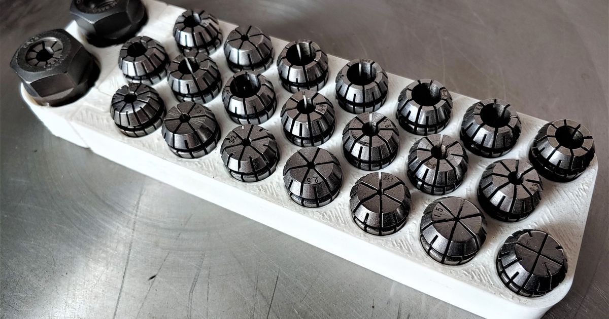 Compact ER16 Collet and Nut Stand 21pcs by Yaroslav_Ryabtsev | Download ...
