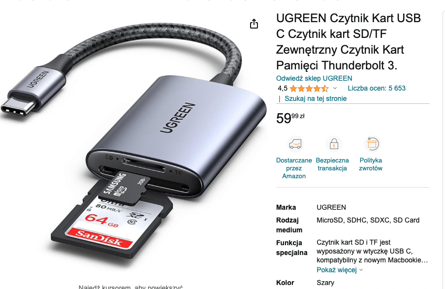 iPhone 15 Pro Max Magsafe usb-c card reader UGREEN by Wania | Download ...
