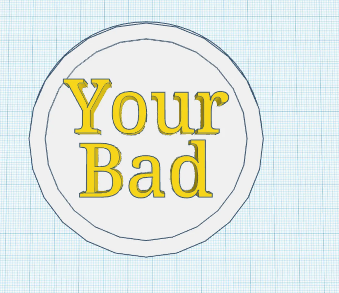 You're Bad Medallion by AnnoyMOUSE | Download free STL model ...