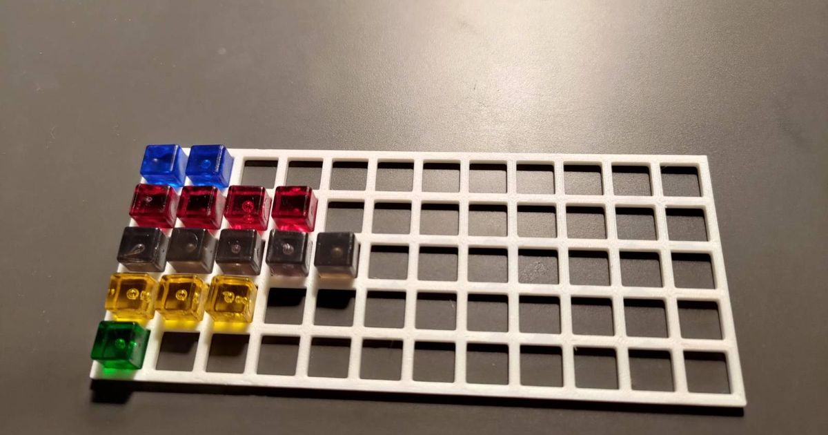 5x12 Resource Cubes Holder Grid by Kaktus_4 | Download free STL model ...