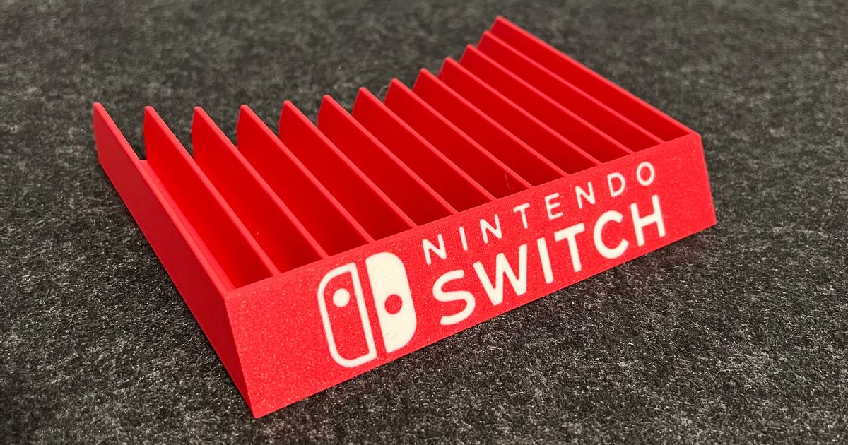 Nintendo Switch game holder with embedded logo by Sven | Download free ...