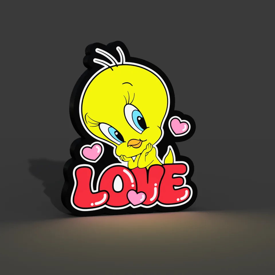 tweety bird valentine coloring pages