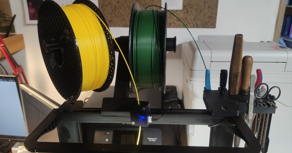 Canted Spool Extended Off-axis by Oscar | Download free STL model ...