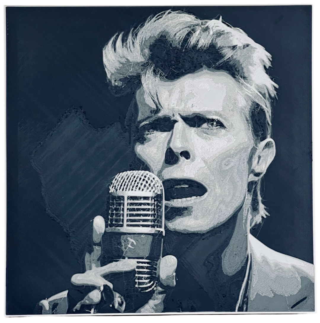 David Bowie - 8"x8" 3D Rock Series Wall Art by fusion3dart | Printables ...