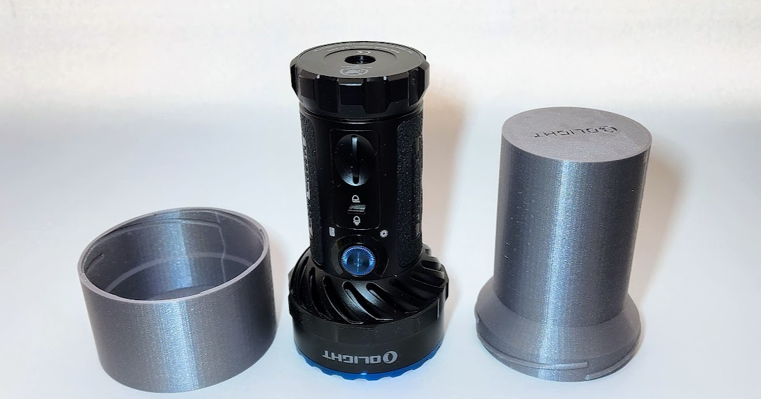 Olight Marauder 2 flashlight case by mach3d | Download free STL model ...