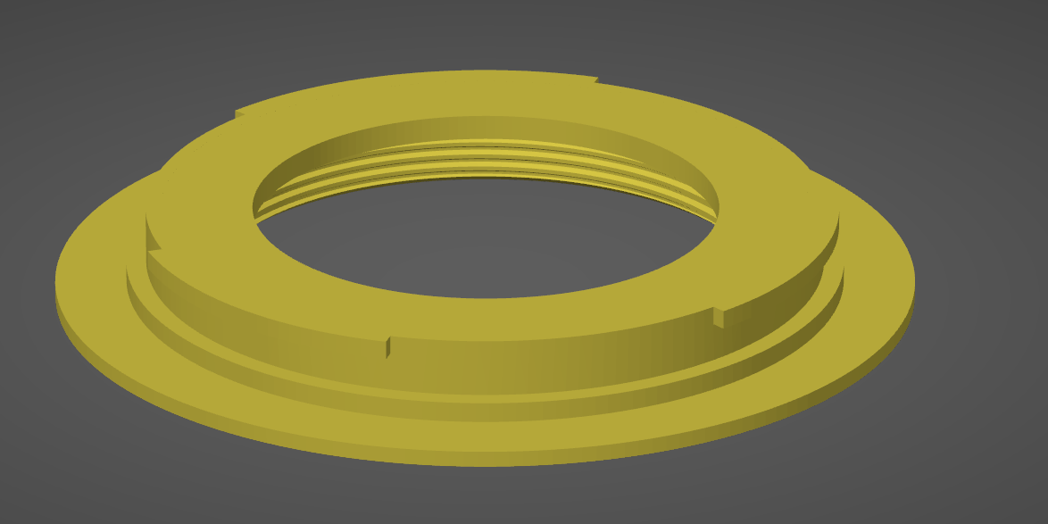 M42 - Canon EF adaptor (with automatic aperture pin ring) by Dolores ...