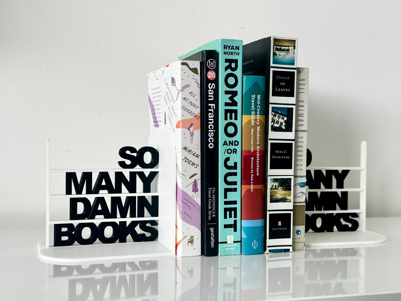 "So Many Damn Books" Bookends by maxelman | Download free STL model ...