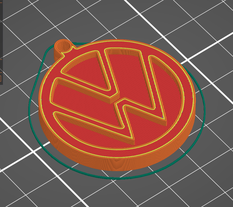 Volkswagen keychain by Matthew ") | Download free STL model ...