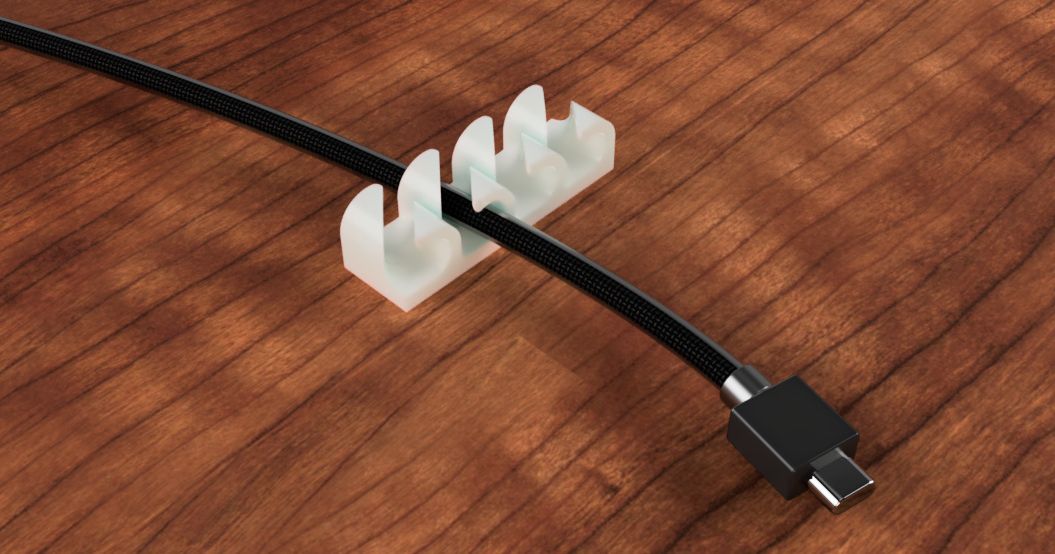 Cable Holder by Tekk3D | Download free STL model | Printables.com