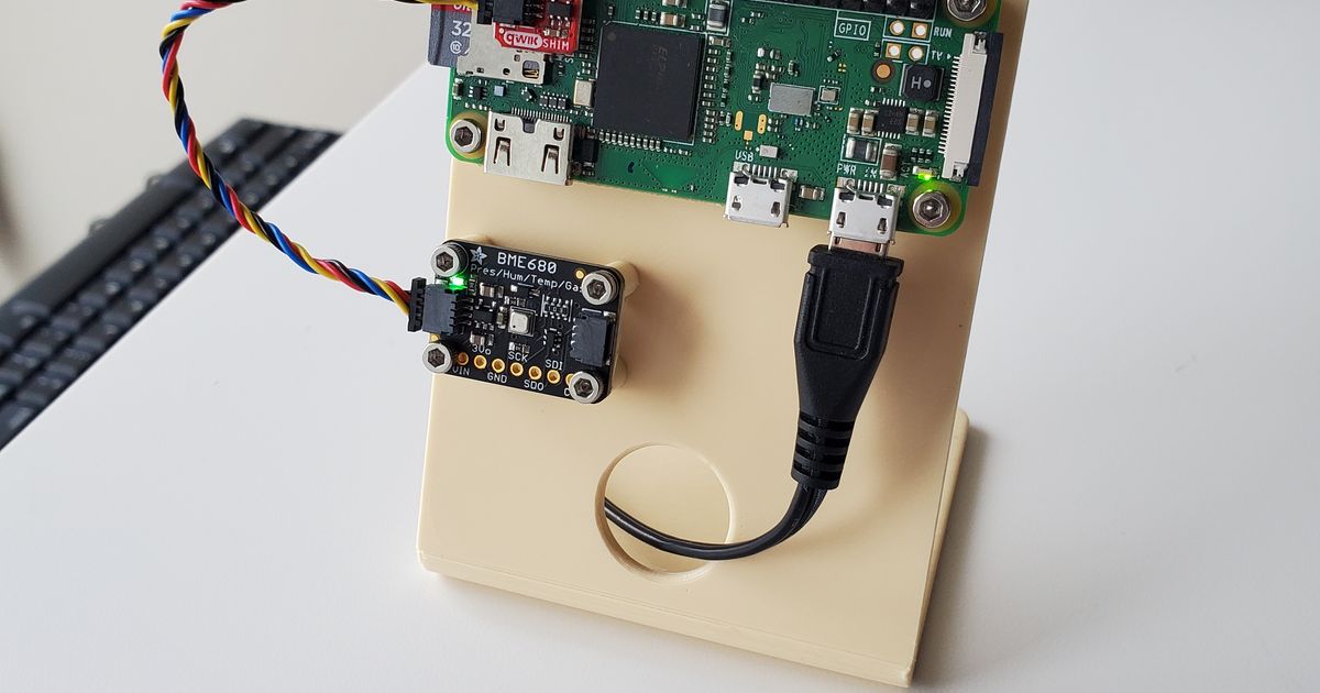 Raspberry Pi Zero Sensor Stand (FreeCAD) by JLes | Download free STL ... Raspberry Pi Zero Sensor Stand (FreeCAD) by JLes | Download free STL ...
