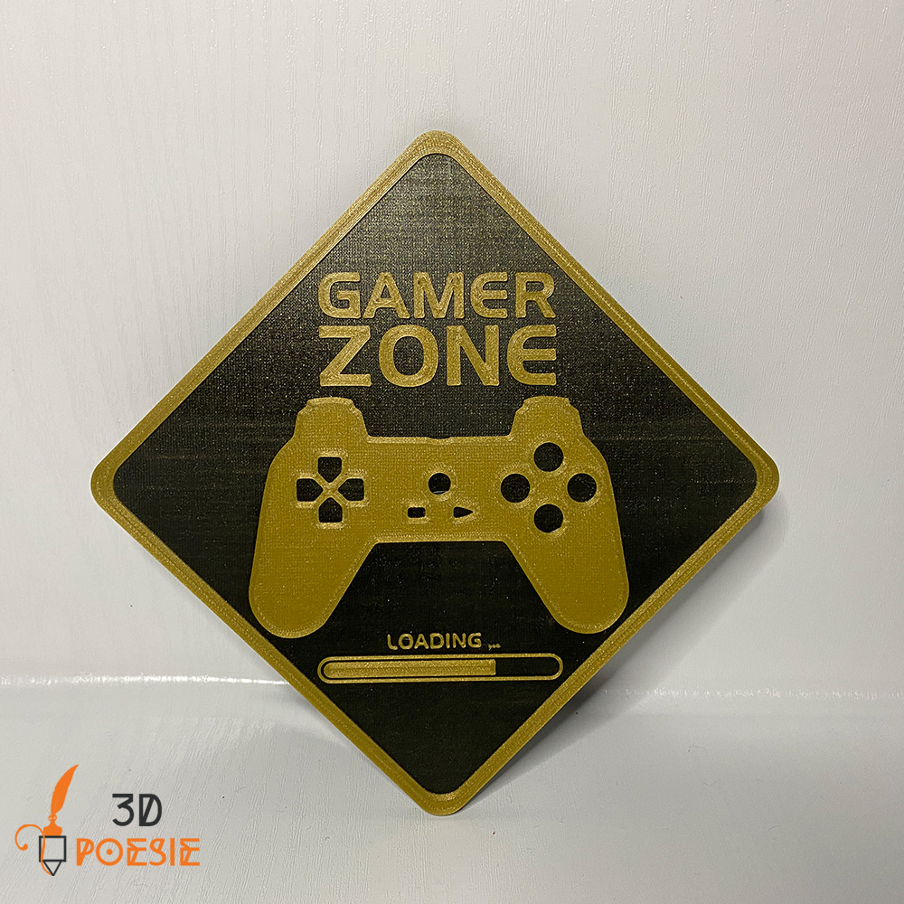 Schild Gamer Zone - Sign Gamer Zone by 3D Poesie by 3D Poesie ...
