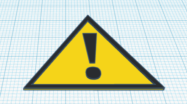 caution sign by IsaacEli | Download free STL model | Printables.com