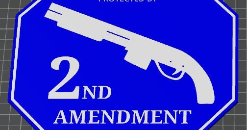 2nd Amendment Security Sign Shotgun Version by Siafu | Download free ...