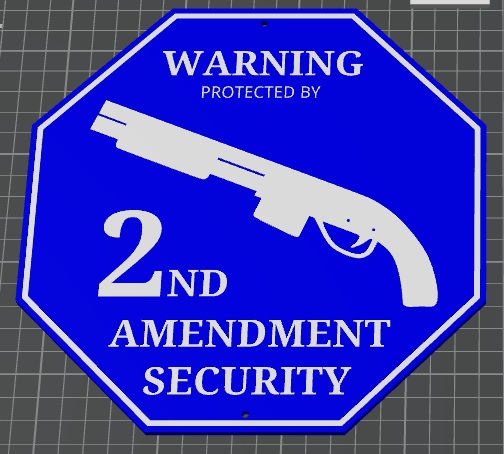 2nd Amendment Security Sign Shotgun Version by Siafu | Download free ...
