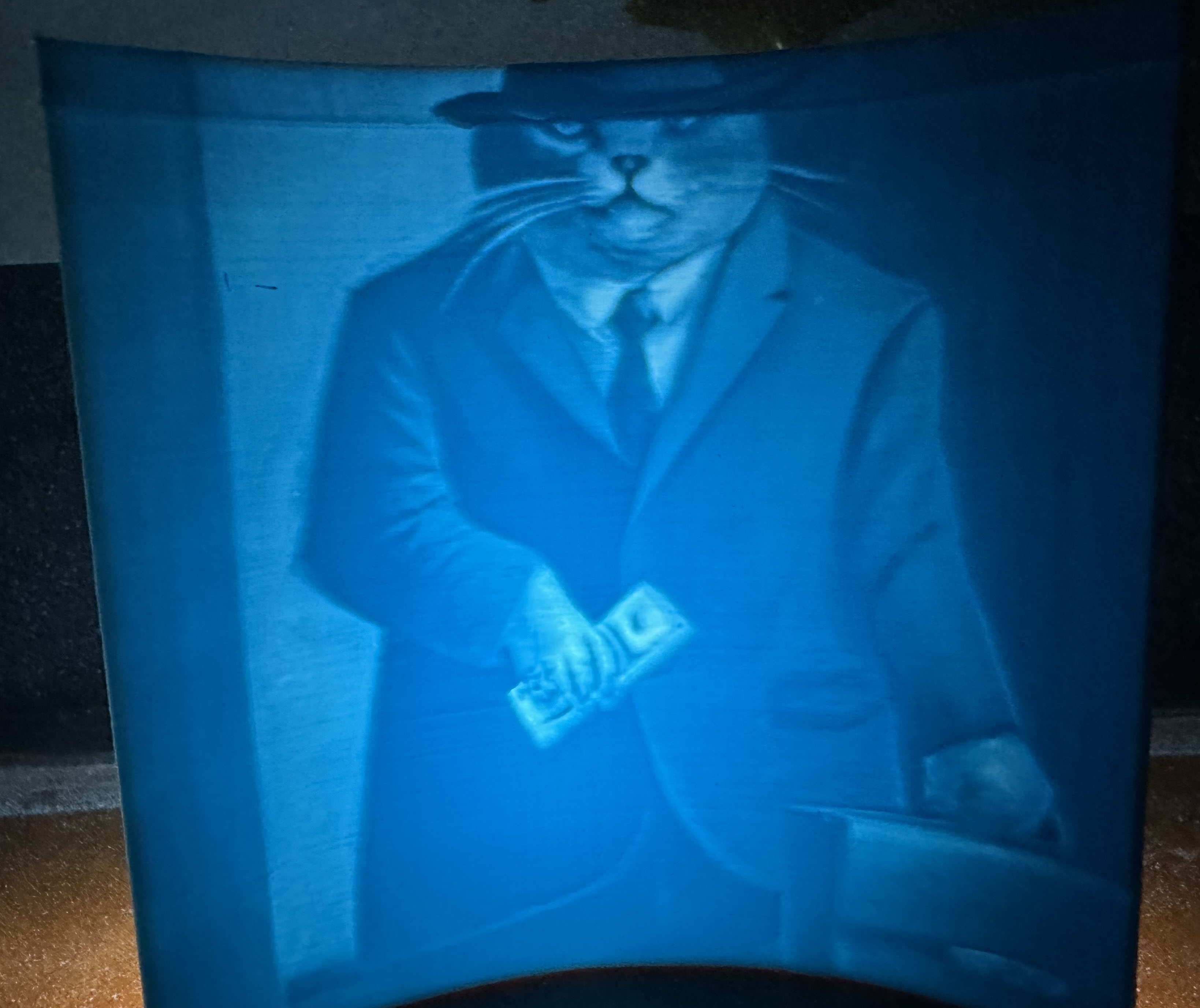Lithophane of a Successful Cat by Grossmiller | Download free STL model ...
