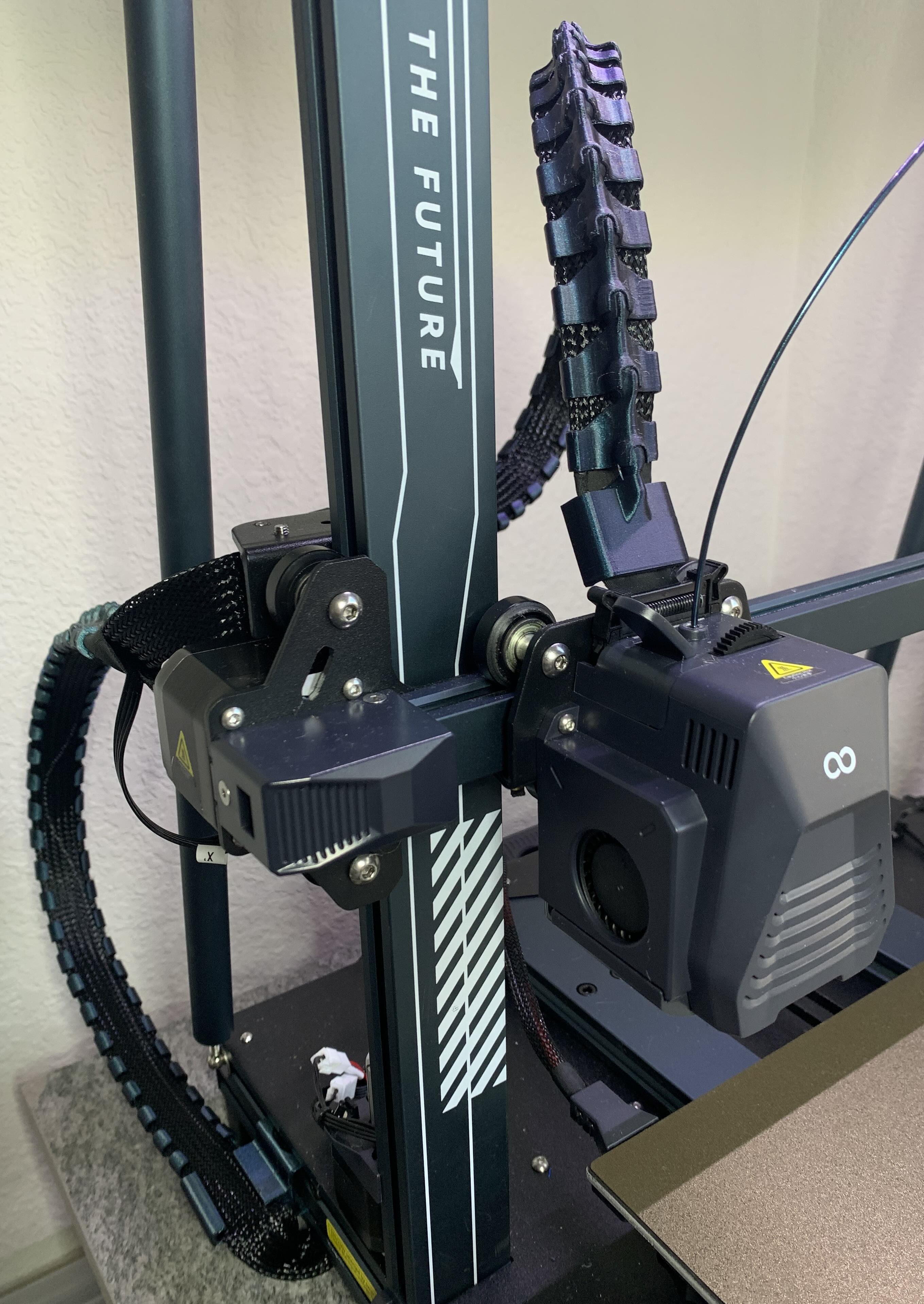 Give your Elegoo Neptune 4 Plus/Max a spine, a cable chain spine by edl ...