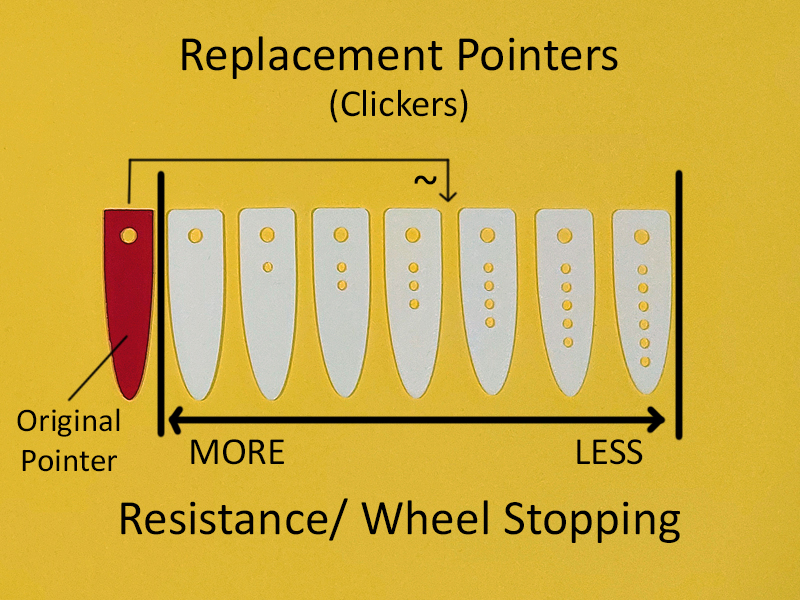 WinSpin Prize Wheel - Replacement Pointers/Clickers - Varied Resistance ...