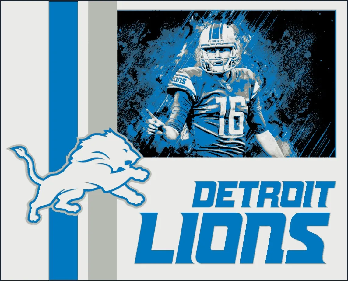 Hueforge - Detroit Lions - Jared Goff by Chad Stokes | Download free STL model | Printables.com