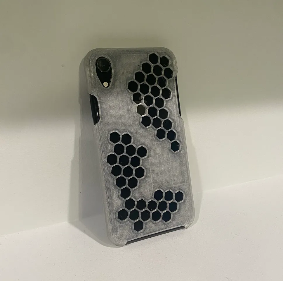 iPhone XR Case - Honeycomb by prof_imagineer | Download free STL model ...