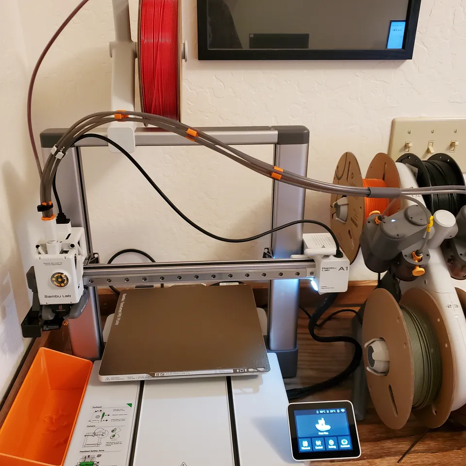 5 Port Filament Feed for Bambu A1, A1 Mini by Waynger | Download free ...
